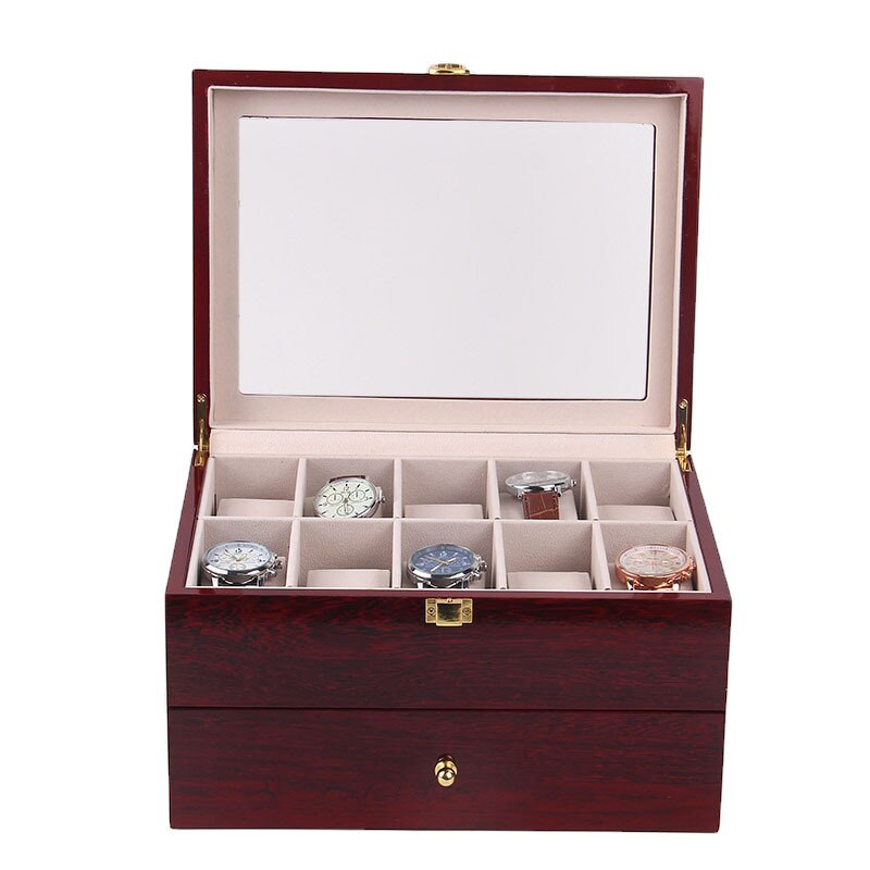 WATCH -BOX- BORDEAUX -WOOD -20 -WATCHES-Watchbox -Store – Watchbox Store