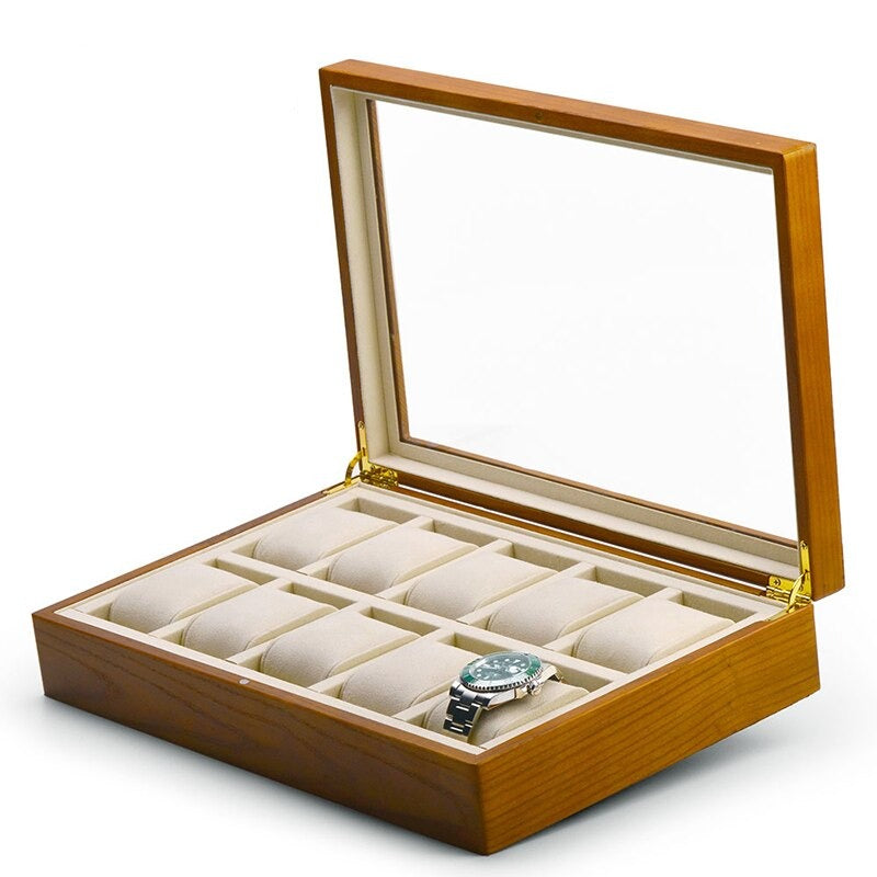 MEN -AND -WOMEN -WATCH -BOX -SOLID -WOOD - 10 -WATCHES - Watchbox ...