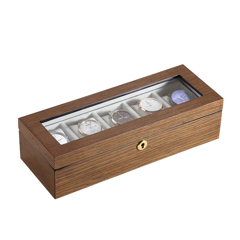 WATCH- BOX -NATURAL- WOOD - 5 -GUIDES - Watchbox -Store – Watchbox Store