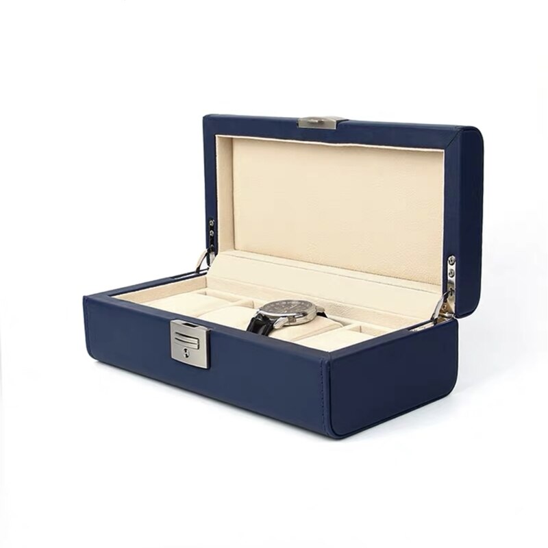 WATCH -BOX- DARK- BLUE - BLACK - 4 -WATCHES - Watchbox- Store ...