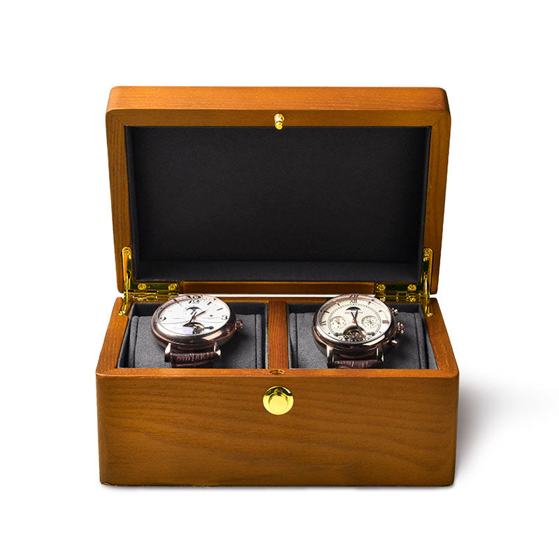 MENS- WATCH -BOX -SOLID -WOOD - 2 -WATCHES - Watchbox -Store – Watchbox ...
