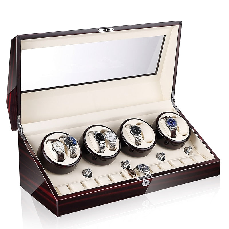 WATCH -WINDER -WOOD -WATCH -WINDER- AUTOMATIC -VERTICAL- 20- WATCHES ...