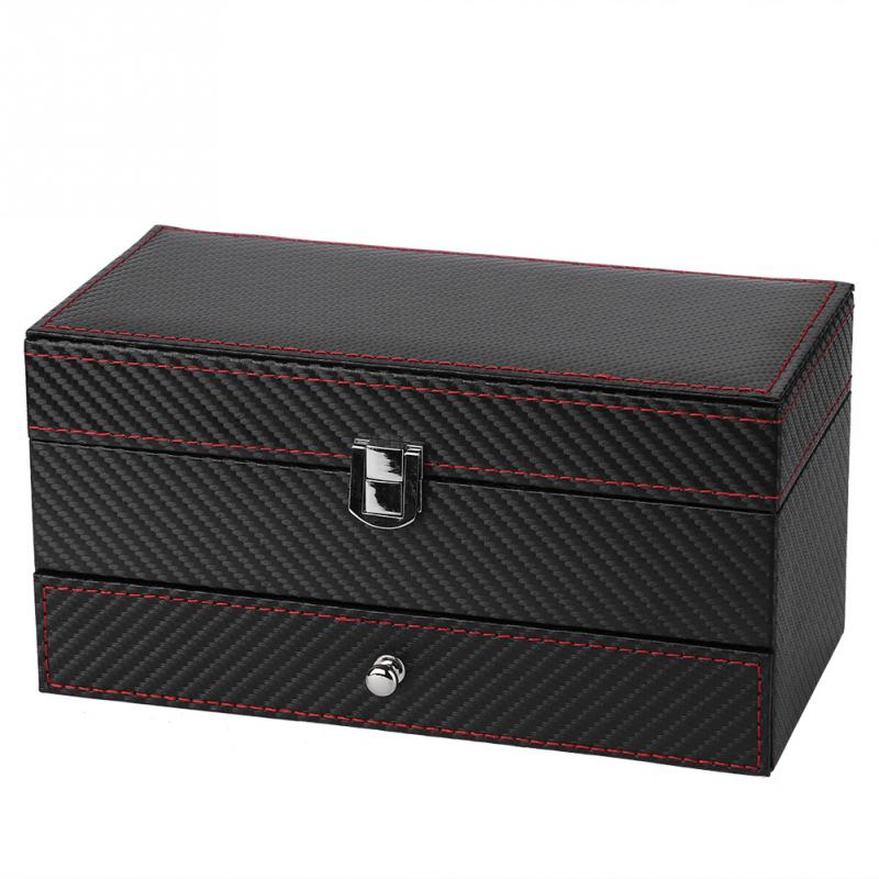 CARBON -WATCH -BOX -4- WATCHES - Watchbox Store
