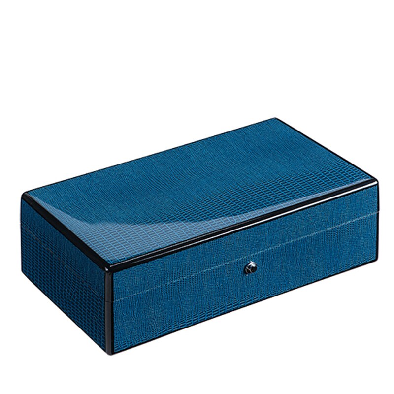 WATCH -BOX -BLUE- WOOD- 4- WATCHES - Watchbox -Store – Watchbox Store