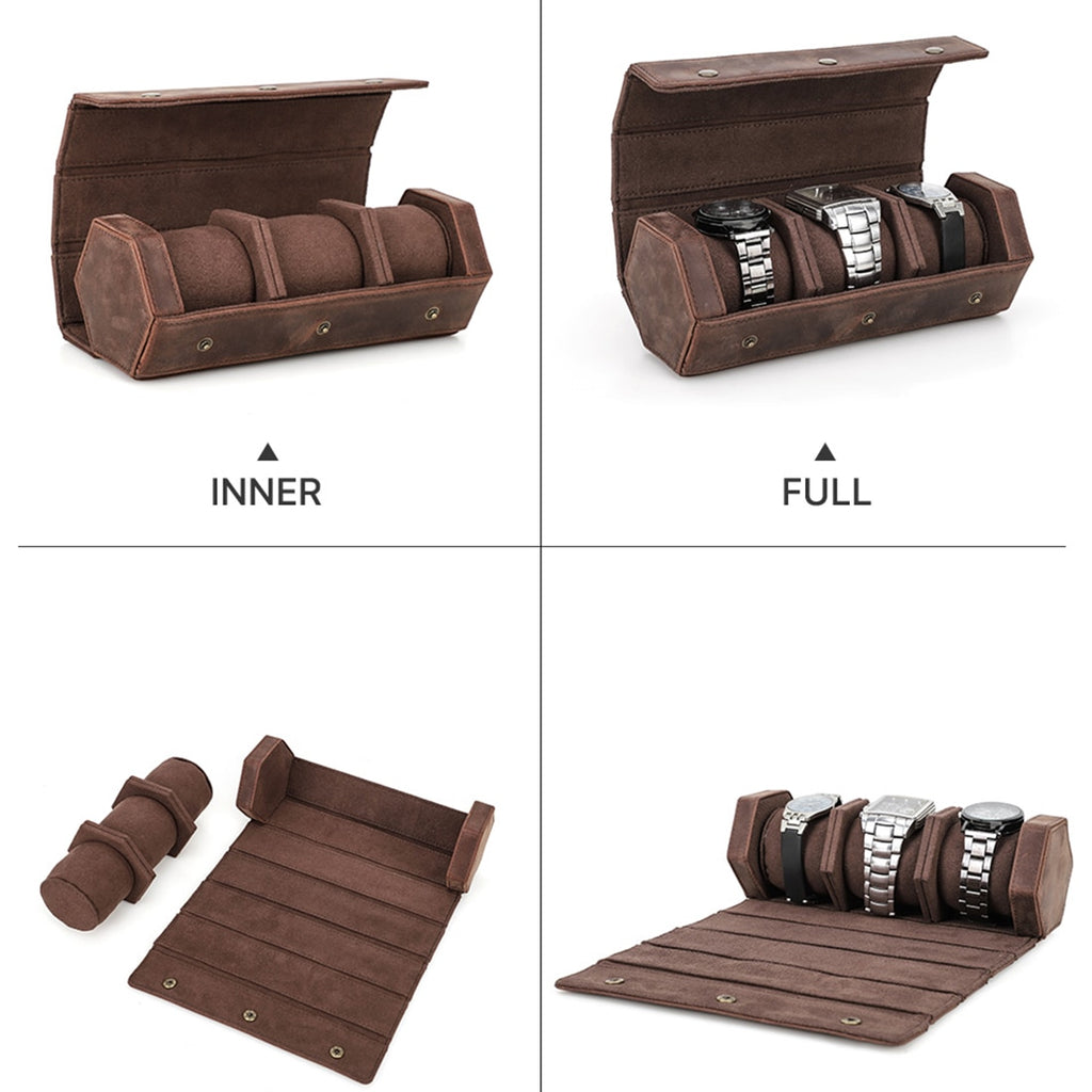 WATCH- CASE -PERSONALIZABLE - 3 -WATCHES - WATCH- STORAGE - Watchbox ...