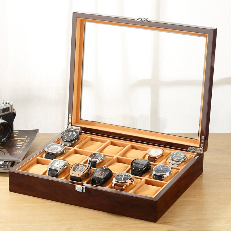 WOOD -WATCH -BOX -18- WATCHES- Watchbox -Store – Watchbox Store