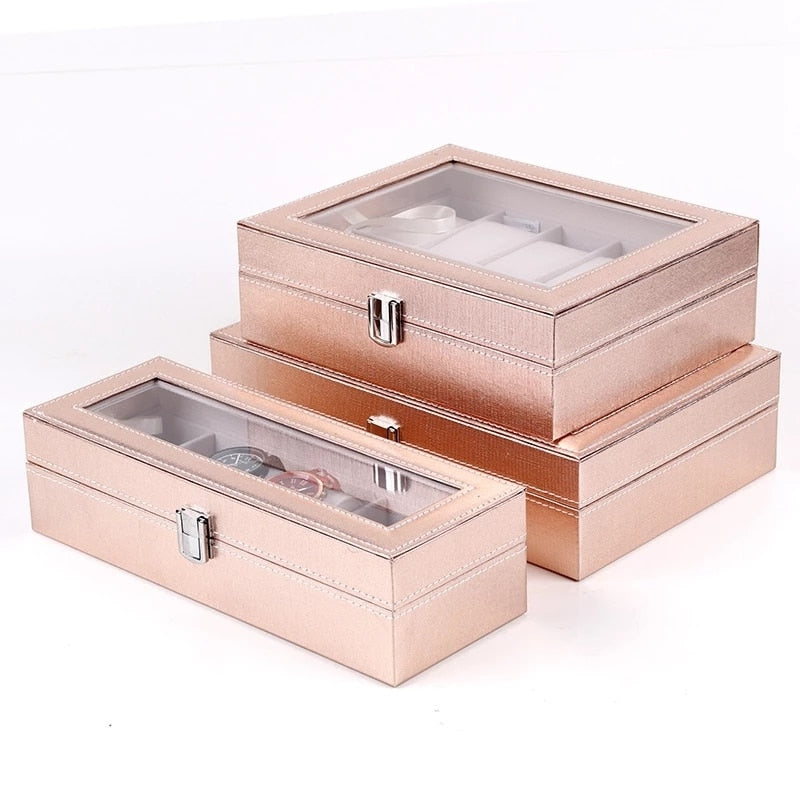 WATCH- BOX -LADIES -WOOD -6 -WATCHES - PINK - Watchbox -Store ...
